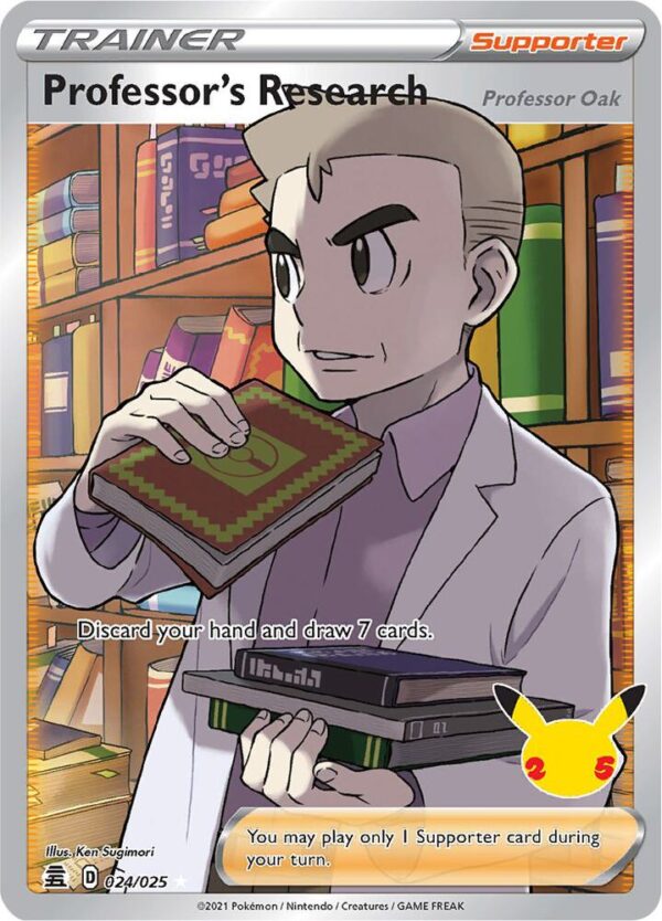 Professor’s Research (Full Art) – 024/025 – Pokemon Cartas