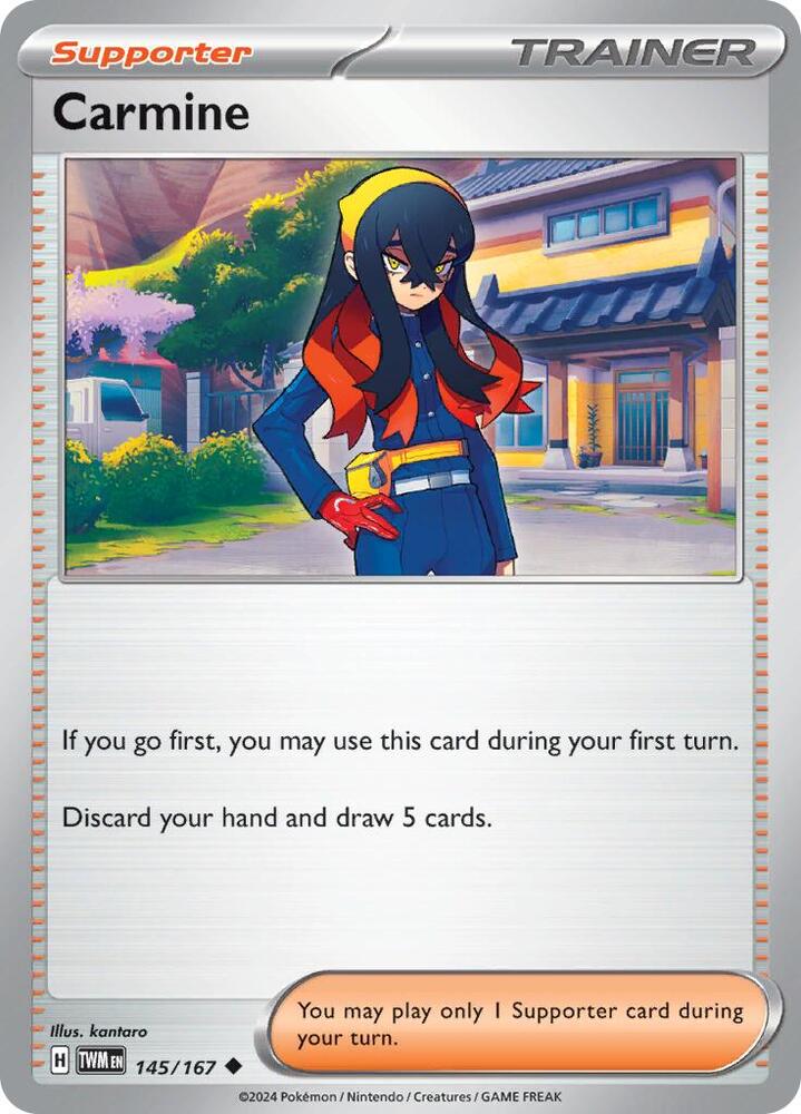 Carmine – 145/167 – Pokemon Cartas